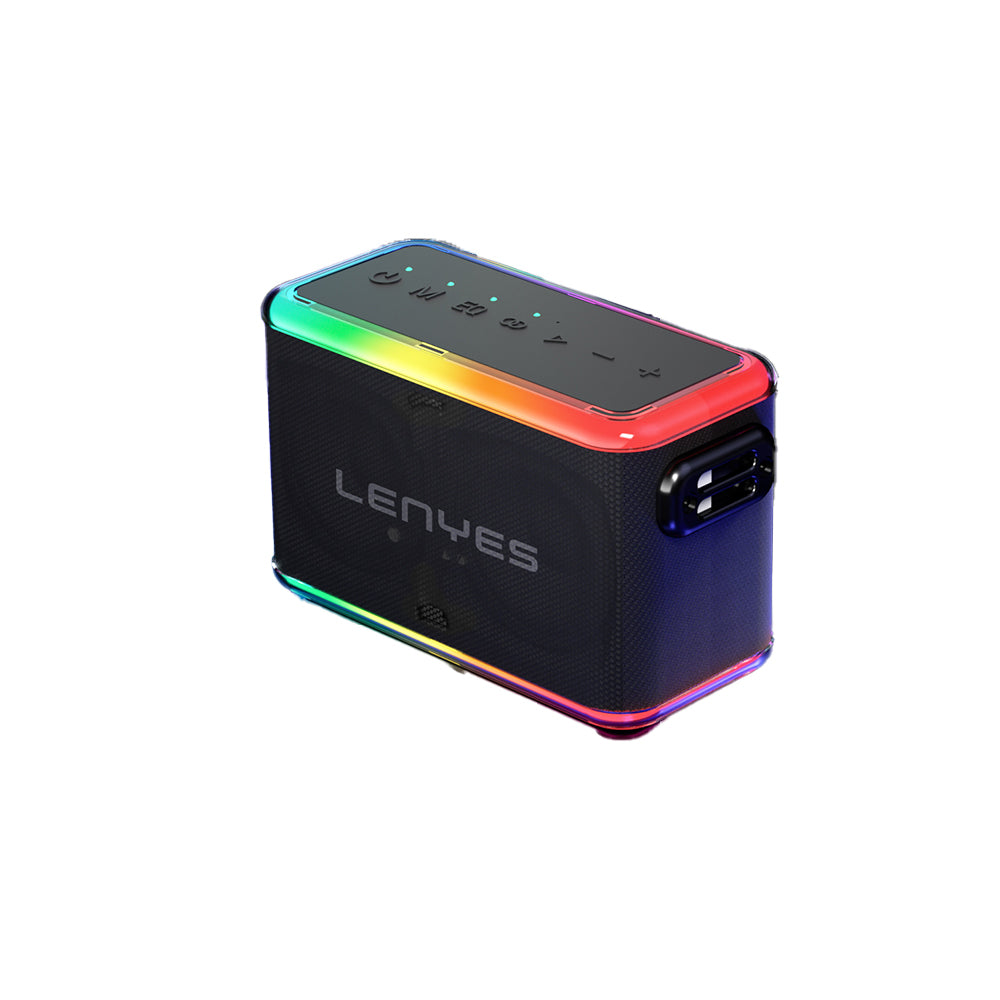 Lenyes S834 RGB Hoparlör | Taşınabilir Bluetooth & Karaoke Mikrofon